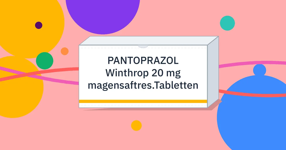 Symbolbild: Packung mit der Aufschrift PANTOPRAZOL Winthrop 20 mg magensaftres.Tabletten (PZN 00660506) – Verfügbarkeit und Bezug in Apotheken in Frankfurt am Main
