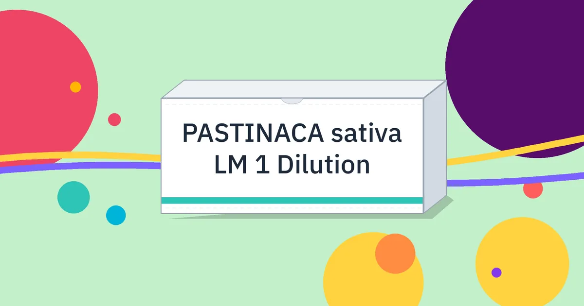 Symbolbild: Packung mit der Aufschrift PASTINACA sativa LM 1 Dilution (PZN 13632173) – Verfügbarkeit und Bezug in Apotheken in Frankfurt am Main