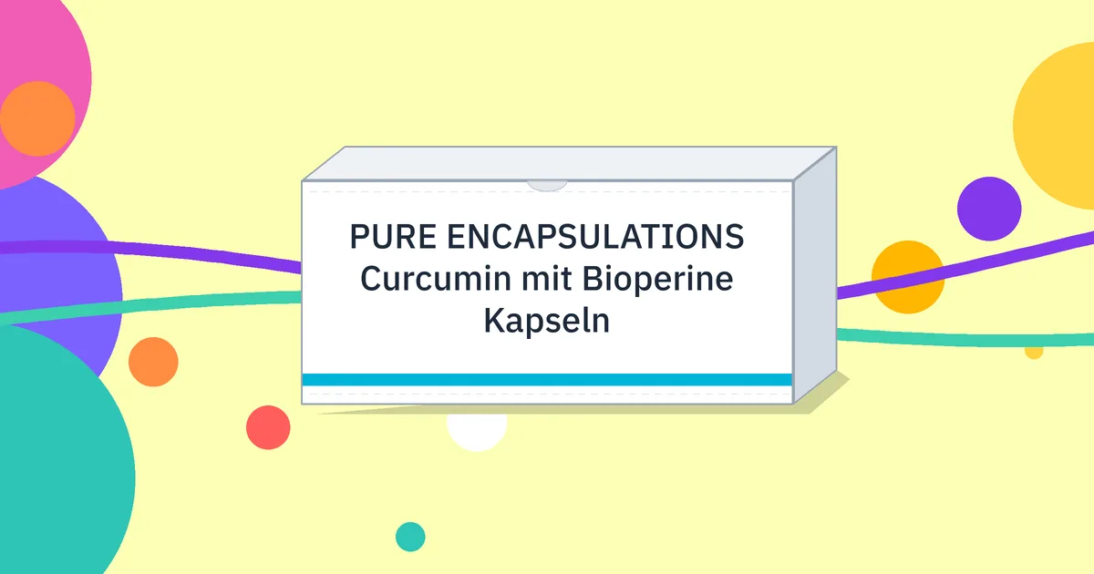 Symbolbild: Packung mit der Aufschrift PURE ENCAPSULATIONS Curcumin mit Bioperine Kapseln (PZN 17537394) – Verfügbarkeit und Bezug in Apotheken in Frankfurt am Main