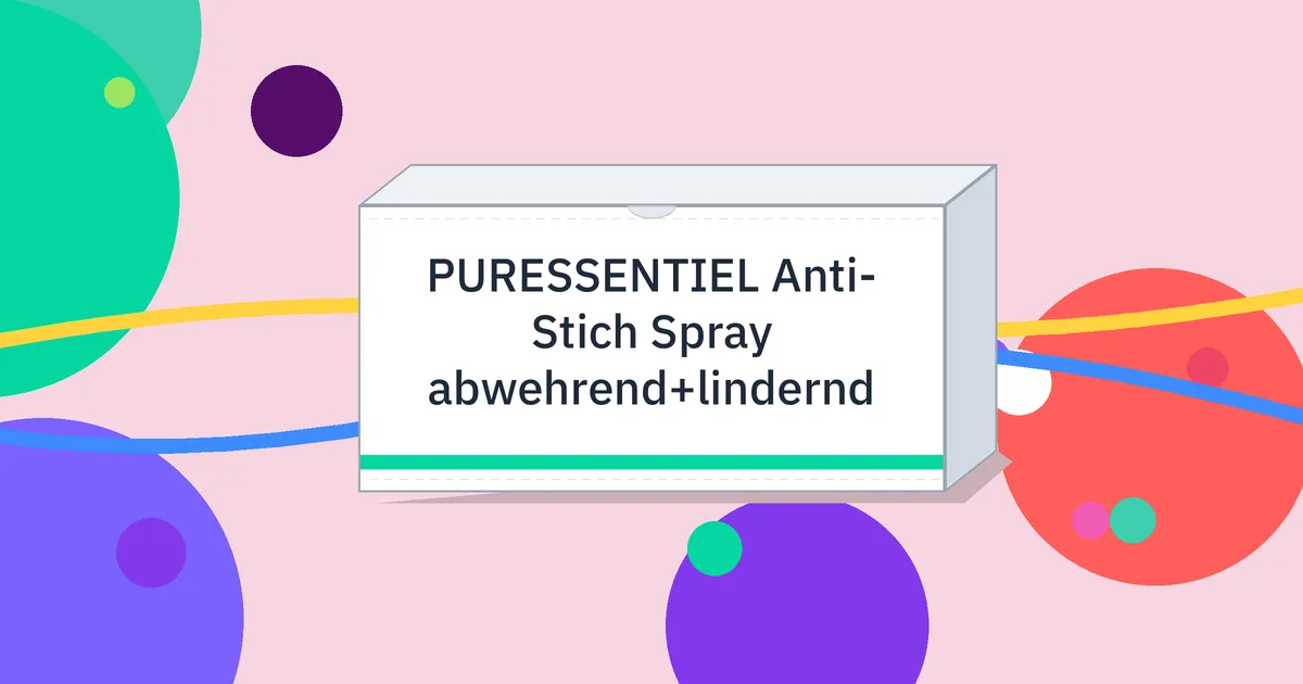 Symbolbild: Packung mit der Aufschrift PURESSENTIEL Anti-Stich Spray abwehrend+lindernd (PZN 16021932) – Verfügbarkeit und Bezug in Apotheken in Frankfurt am Main