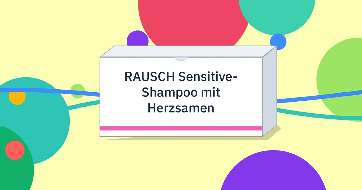 Symbolbild: Packung mit der Aufschrift RAUSCH Sensitive-Shampoo mit Herzsamen (PZN 18742417) – Verfügbarkeit und Bezug in Apotheken in Frankfurt am Main