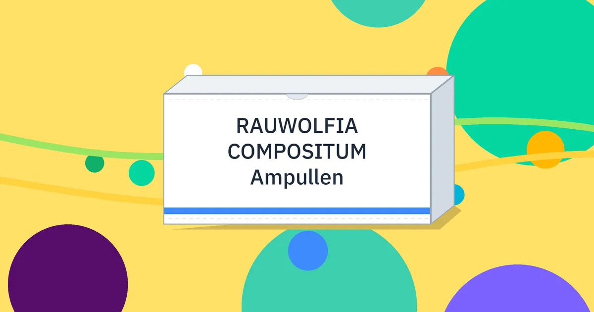 Symbolbild: Packung mit der Aufschrift RAUWOLFIA COMPOSITUM Ampullen (PZN 04313919) – Verfügbarkeit und Bezug in Apotheken in Frankfurt am Main