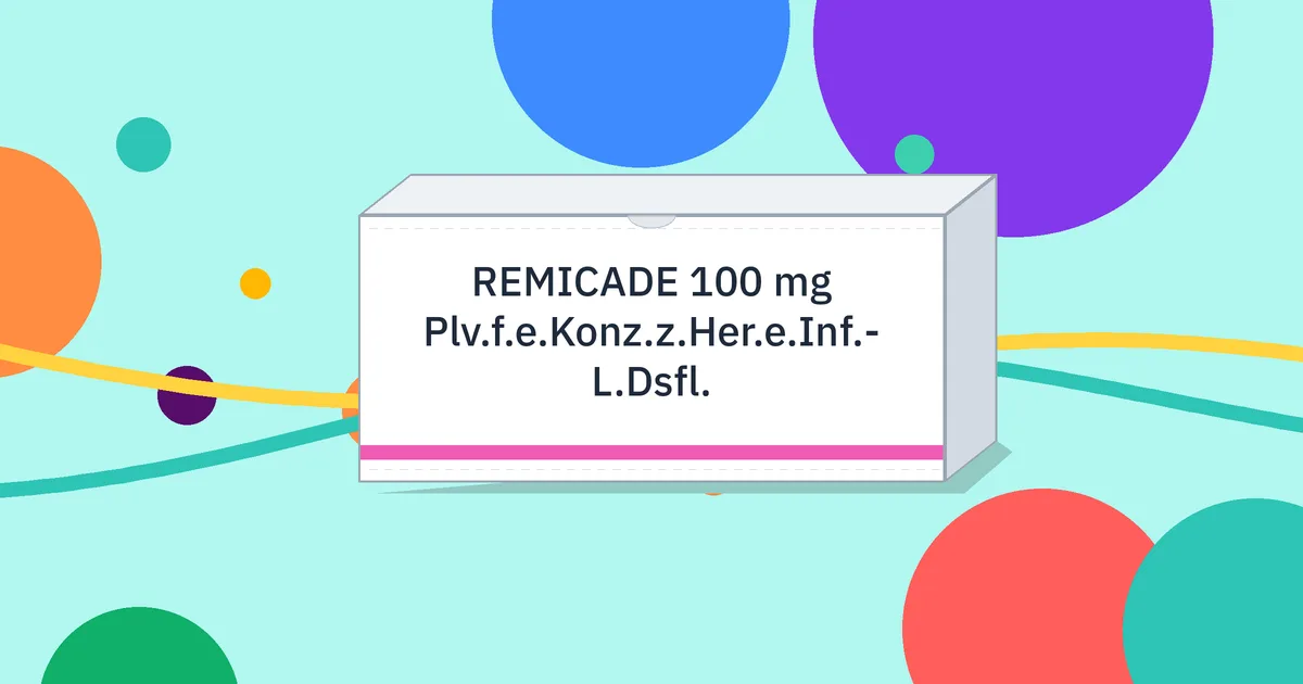 Symbolbild: Packung mit der Aufschrift REMICADE 100 mg Plv.f.e.Konz.z.Her.e.Inf.-L.Dsfl. (PZN 05874040) – Verfügbarkeit und Bezug in Apotheken in Frankfurt am Main