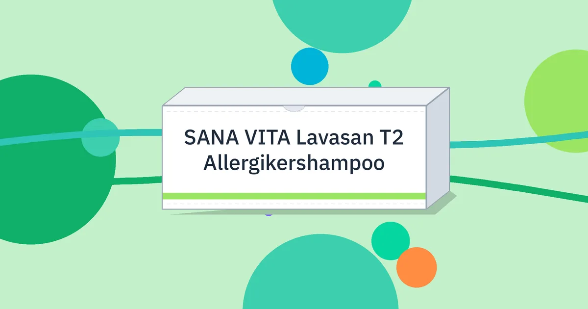 Symbolbild: Packung mit der Aufschrift SANA VITA Lavasan T2 Allergikershampoo (PZN 02745164) – Verfügbarkeit und Bezug in Apotheken in Frankfurt am Main