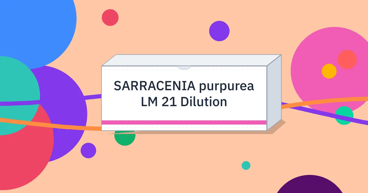 Symbolbild: Packung mit der Aufschrift SARRACENIA purpurea LM 21 Dilution (PZN 13182741) – Verfügbarkeit und Bezug in Apotheken in Frankfurt am Main
