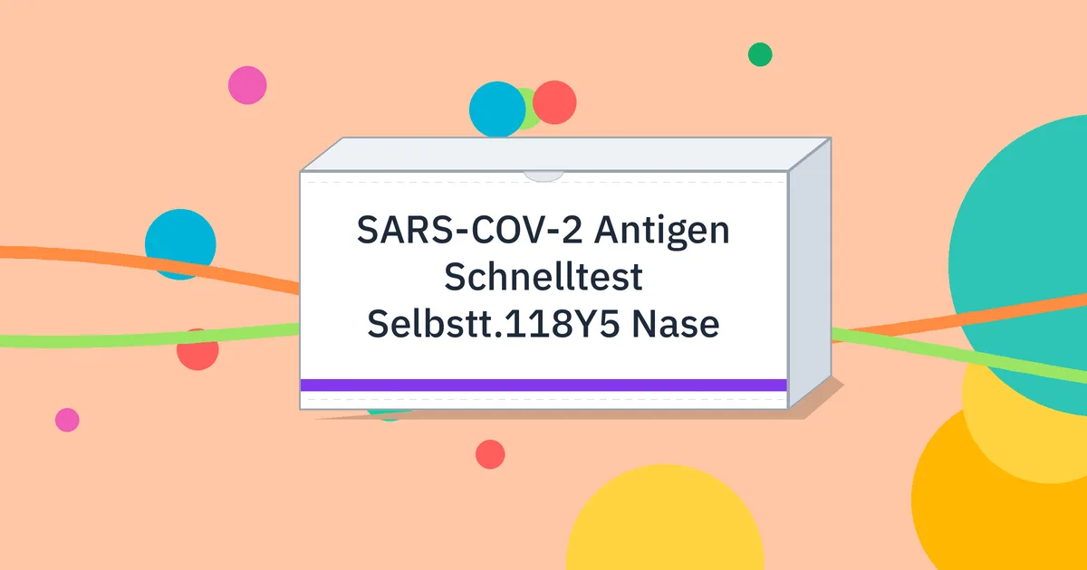 Symbolbild: Packung mit der Aufschrift SARS-COV-2 Antigen Schnelltest Selbstt.118Y5 Nase (PZN 17522576) – Verfügbarkeit und Bezug in Apotheken in Frankfurt am Main
