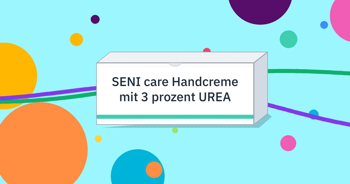 Symbolbild: Packung mit der Aufschrift SENI care Handcreme mit 3 prozent UREA (PZN 15743250) – Verfügbarkeit und Bezug in Apotheken in Frankfurt am Main