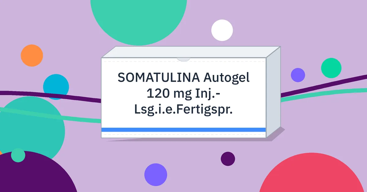 Symbolbild: Packung mit der Aufschrift SOMATULINA Autogel 120 mg Inj.-Lsg.i.e.Fertigspr. (PZN 16661413) – Verfügbarkeit und Bezug in Apotheken in Frankfurt am Main