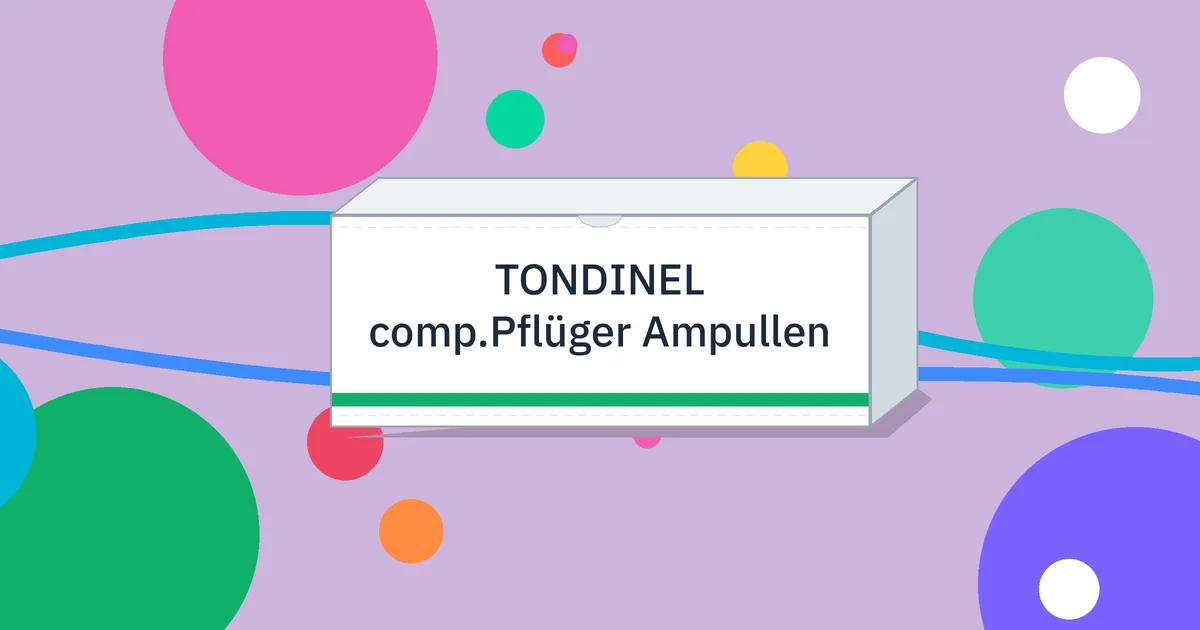 Symbolbild: Packung mit der Aufschrift TONDINEL comp.Pflüger Ampullen (PZN 00169851) – Verfügbarkeit und Bezug in Apotheken in Frankfurt am Main