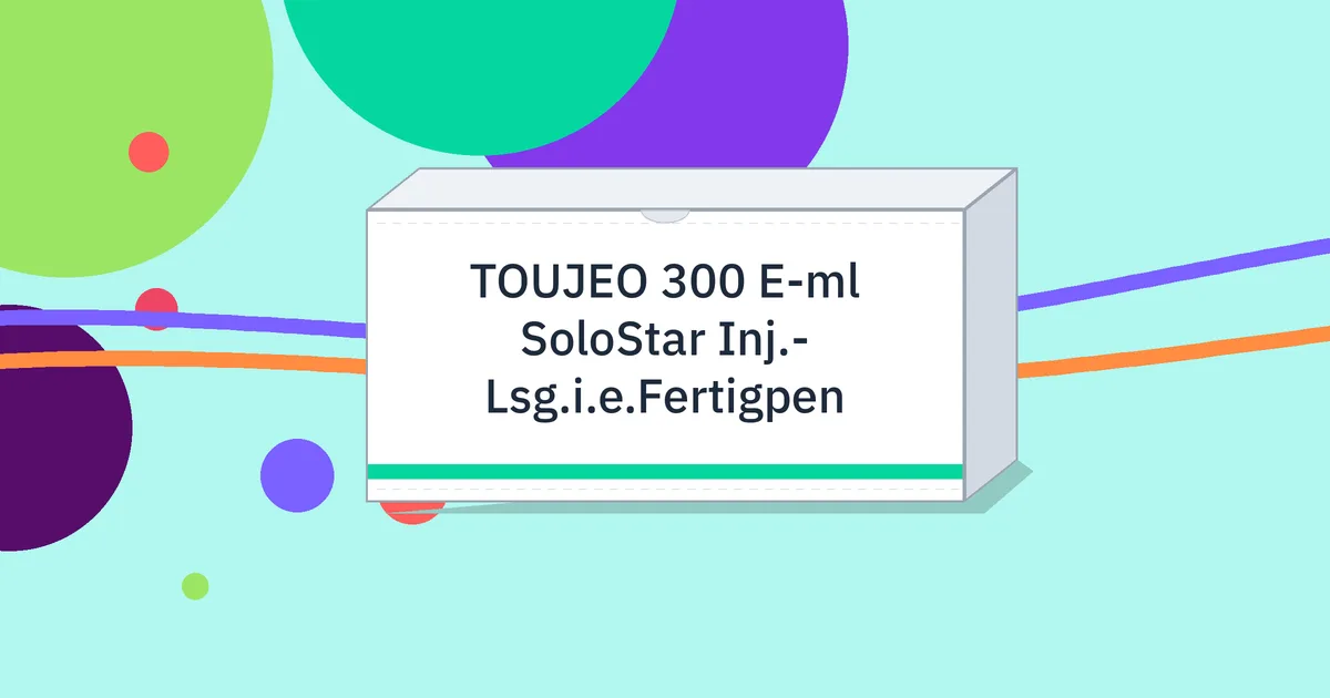 Symbolbild: Packung mit der Aufschrift TOUJEO 300 E-ml SoloStar Inj.-Lsg.i.e.Fertigpen (PZN 13333602) – Verfügbarkeit und Bezug in Apotheken in Frankfurt am Main