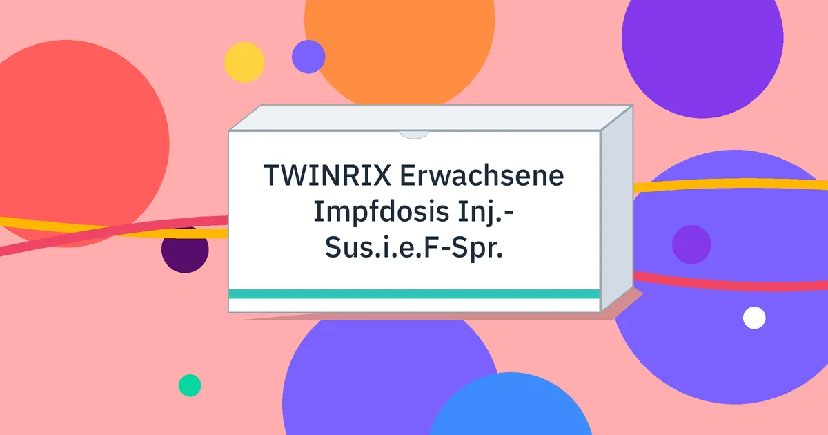 Symbolbild: Packung mit der Aufschrift TWINRIX Erwachsene Impfdosis Inj.-Sus.i.e.F-Spr. (PZN 12550993) – Verfügbarkeit und Bezug in Apotheken in Frankfurt am Main