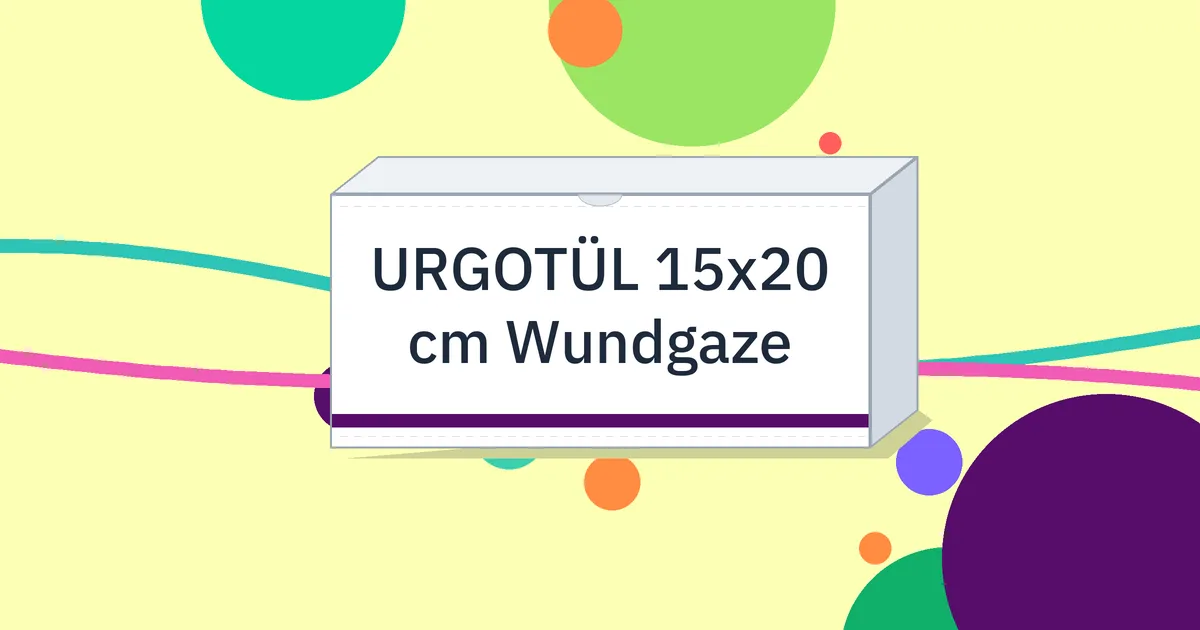 Symbolbild: Packung mit der Aufschrift URGOTÜL 15x20 cm Wundgaze (PZN 16356213) – Verfügbarkeit und Bezug in Apotheken in Frankfurt am Main