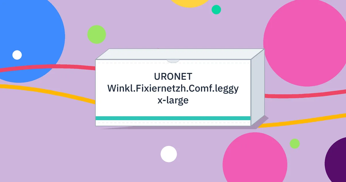 Symbolbild: Packung mit der Aufschrift URONET Winkl.Fixiernetzh.Comf.leggy x-large (PZN 00477771) – Verfügbarkeit und Bezug in Apotheken in Frankfurt am Main