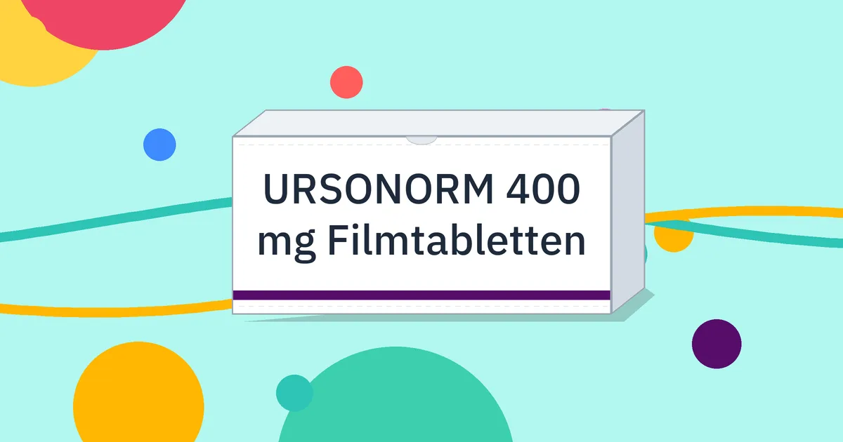Symbolbild: Packung mit der Aufschrift URSONORM 400 mg Filmtabletten (PZN 17954985) – Verfügbarkeit und Bezug in Apotheken in Frankfurt am Main