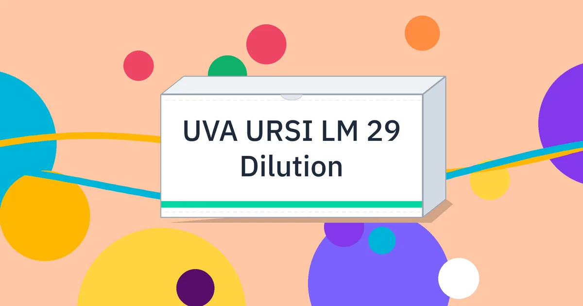 Symbolbild: Packung mit der Aufschrift UVA URSI LM 29 Dilution (PZN 13259343) – Verfügbarkeit und Bezug in Apotheken in Frankfurt am Main
