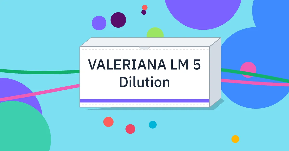 Symbolbild: Packung mit der Aufschrift VALERIANA LM 5 Dilution (PZN 13261469) – Verfügbarkeit und Bezug in Apotheken in Frankfurt am Main