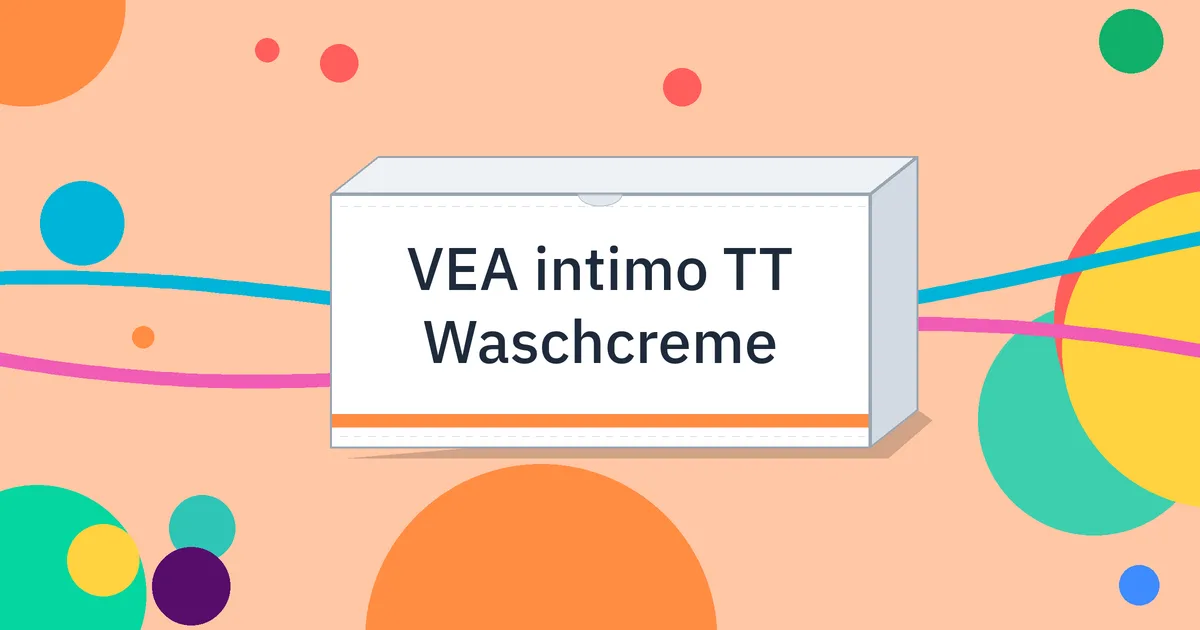 Symbolbild: Packung mit der Aufschrift VEA intimo TT Waschcreme (PZN 11727490) – Verfügbarkeit und Bezug in Apotheken in Frankfurt am Main