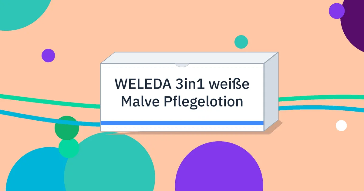 Symbolbild: Packung mit der Aufschrift WELEDA 3in1 weiße Malve Pflegelotion (PZN 20571934) – Verfügbarkeit und Bezug in Apotheken in Frankfurt am Main