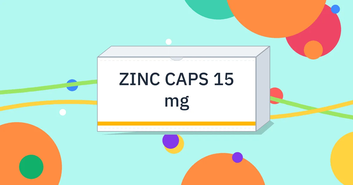 Symbolbild: Packung mit der Aufschrift ZINC CAPS 15 mg (PZN 19740395) – Verfügbarkeit und Bezug in Apotheken in Frankfurt am Main