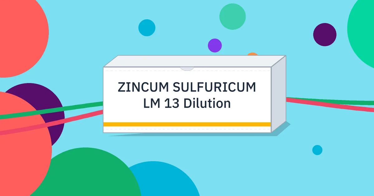 Symbolbild: Packung mit der Aufschrift ZINCUM SULFURICUM LM 13 Dilution (PZN 13300123) – Verfügbarkeit und Bezug in Apotheken in Frankfurt am Main