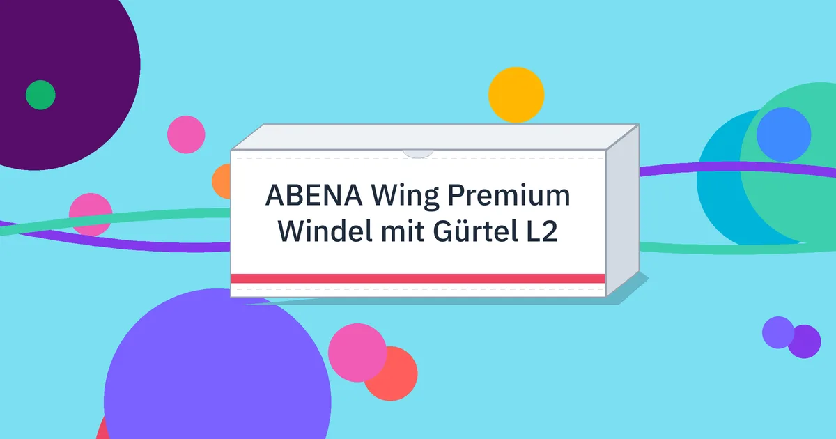 Symbolbild: Packung mit der Aufschrift ABENA Wing Premium Windel mit Gürtel L2 (PZN 17468888) – Verfügbarkeit und Bezug in Apotheken in Frankfurt am Main