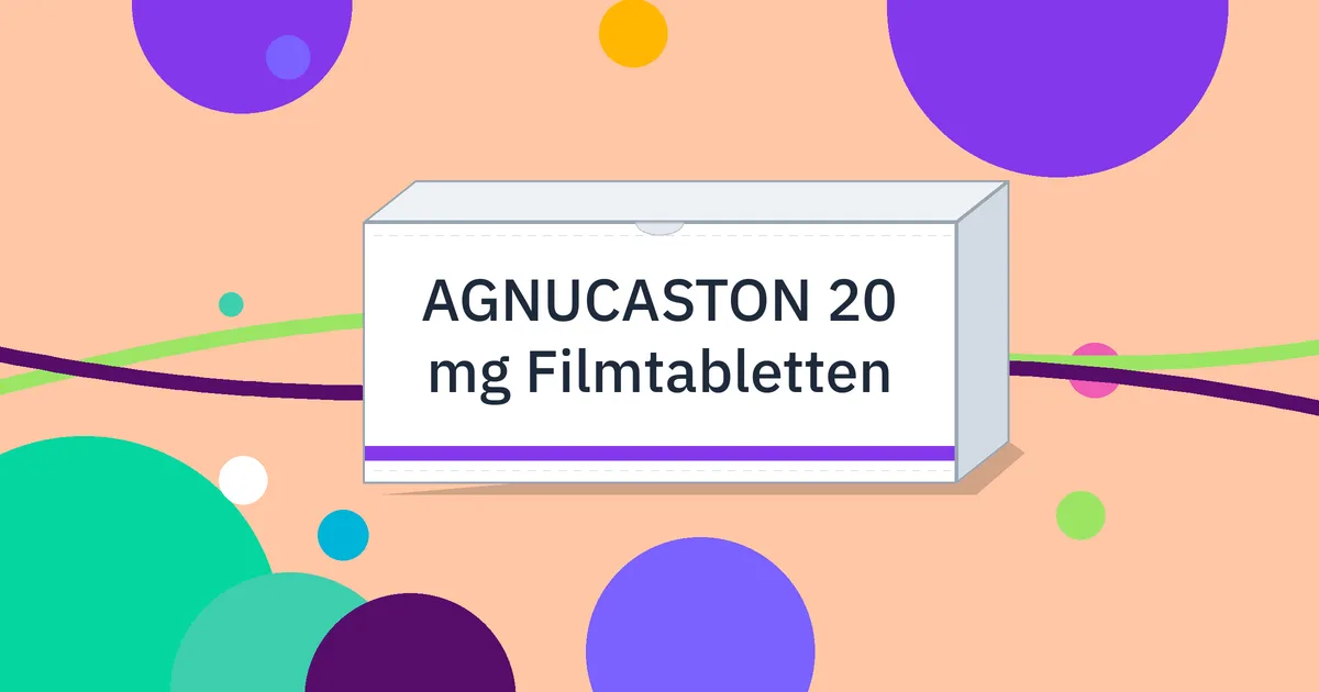 Symbolbild: Packung mit der Aufschrift AGNUCASTON 20 mg Filmtabletten (PZN 17982852) – Verfügbarkeit und Bezug in Apotheken in Frankfurt am Main