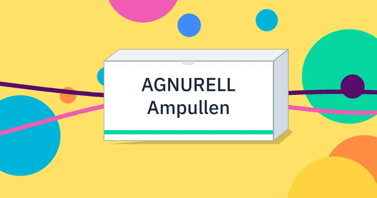Symbolbild: Packung mit der Aufschrift AGNURELL Ampullen (PZN 19436496) – Verfügbarkeit und Bezug in Apotheken in Frankfurt am Main