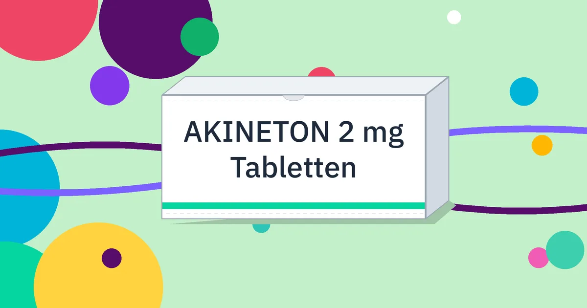 Symbolbild: Packung mit der Aufschrift AKINETON 2 mg Tabletten (PZN 06325387) – Verfügbarkeit und Bezug in Apotheken in Frankfurt am Main