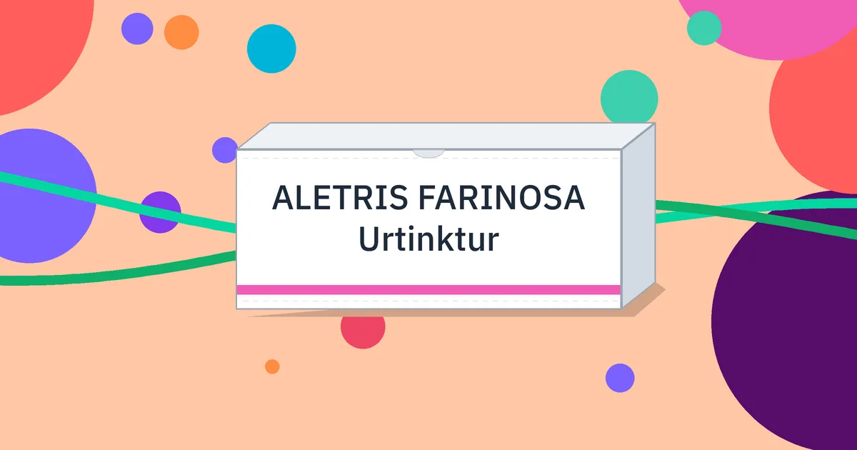 Symbolbild: Packung mit der Aufschrift ALETRIS FARINOSA Urtinktur (PZN 07158023) – Verfügbarkeit und Bezug in Apotheken in Frankfurt am Main