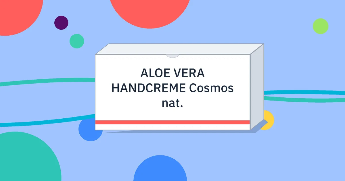 Symbolbild: Packung mit der Aufschrift ALOE VERA HANDCREME Cosmos nat. (PZN 19161786) – Verfügbarkeit und Bezug in Apotheken in Frankfurt am Main