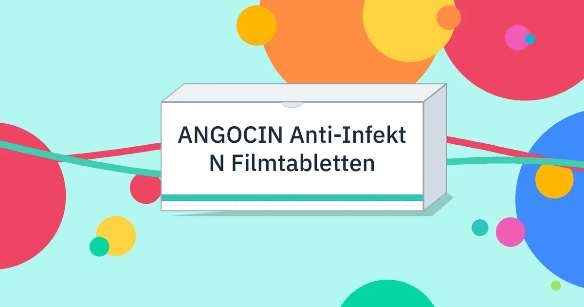 Symbolbild: Packung mit der Aufschrift ANGOCIN Anti-Infekt N Filmtabletten (PZN 20113539) – Verfügbarkeit und Bezug in Apotheken in Frankfurt am Main