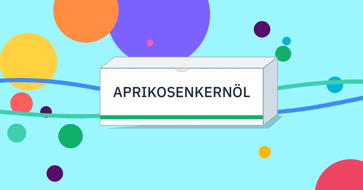 Symbolbild: Packung mit der Aufschrift APRIKOSENKERNÖL (PZN 07494809) – Verfügbarkeit und Bezug in Apotheken in Frankfurt am Main