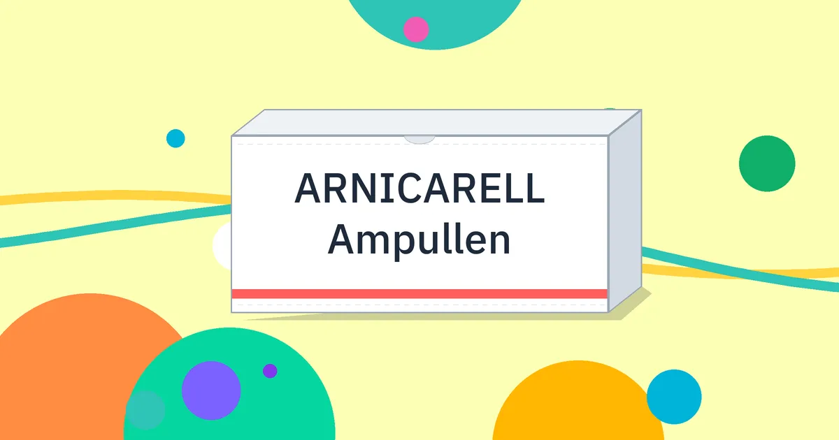 Symbolbild: Packung mit der Aufschrift ARNICARELL Ampullen (PZN 19436467) – Verfügbarkeit und Bezug in Apotheken in Frankfurt am Main