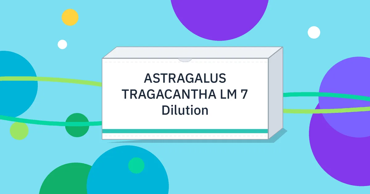 Symbolbild: Packung mit der Aufschrift ASTRAGALUS TRAGACANTHA LM 7 Dilution (PZN 13404733) – Verfügbarkeit und Bezug in Apotheken in Frankfurt am Main