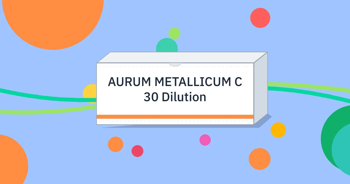Symbolbild: Packung mit der Aufschrift AURUM METALLICUM C 30 Dilution (PZN 07160712) – Verfügbarkeit und Bezug in Apotheken in Frankfurt am Main