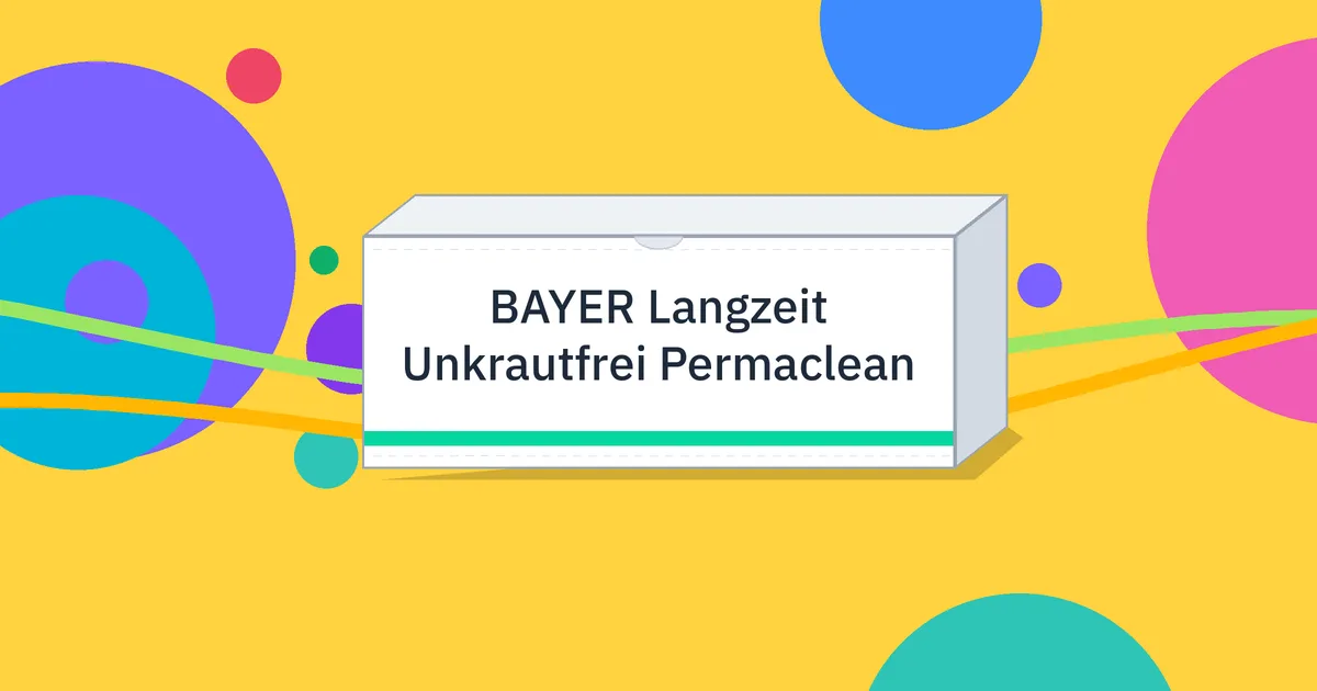 Symbolbild: Packung mit der Aufschrift BAYER Langzeit Unkrautfrei Permaclean (PZN 09276353) – Verfügbarkeit und Bezug in Apotheken in Frankfurt am Main