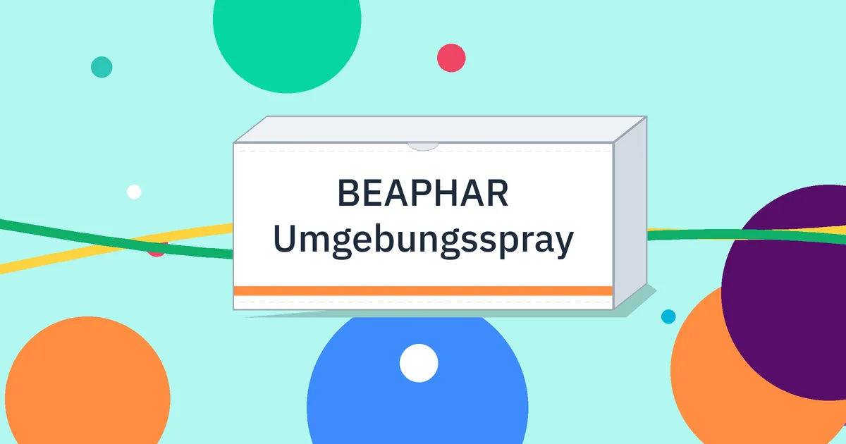 Symbolbild: Packung mit der Aufschrift BEAPHAR Umgebungsspray (PZN 19765691) – Verfügbarkeit und Bezug in Apotheken in Frankfurt am Main