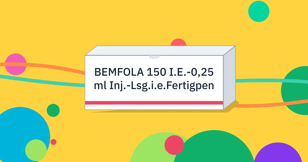 Symbolbild: Packung mit der Aufschrift BEMFOLA 150 I.E.-0,25 ml Inj.-Lsg.i.e.Fertigpen (PZN 18004493) – Verfügbarkeit und Bezug in Apotheken in Frankfurt am Main