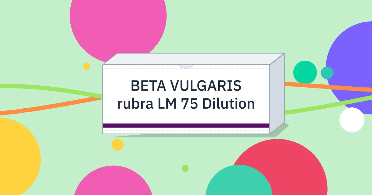 Symbolbild: Packung mit der Aufschrift BETA VULGARIS rubra LM 75 Dilution (PZN 13385562) – Verfügbarkeit und Bezug in Apotheken in Frankfurt am Main