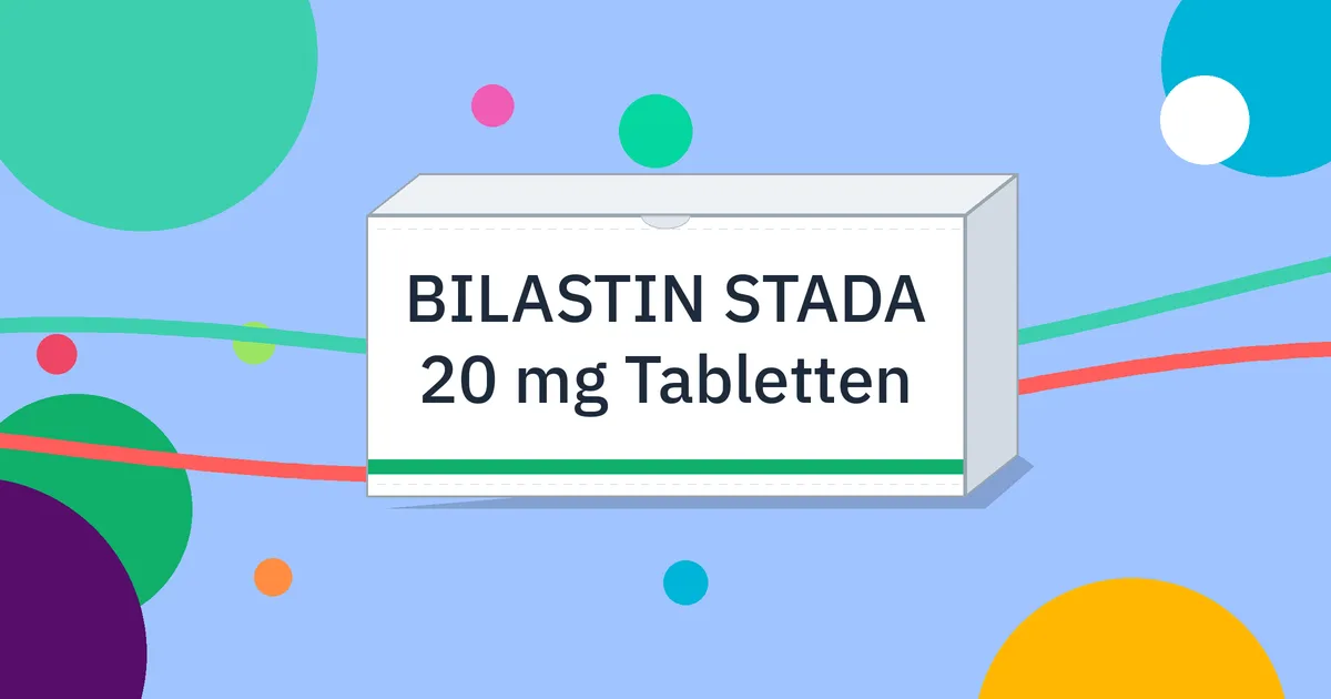 Symbolbild: Packung mit der Aufschrift BILASTIN STADA 20 mg Tabletten (PZN 19240066) – Verfügbarkeit und Bezug in Apotheken in Frankfurt am Main