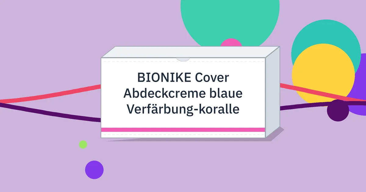 Symbolbild: Packung mit der Aufschrift BIONIKE Cover Abdeckcreme blaue Verfärbung-koralle (PZN 12606067) – Verfügbarkeit und Bezug in Apotheken in Frankfurt am Main