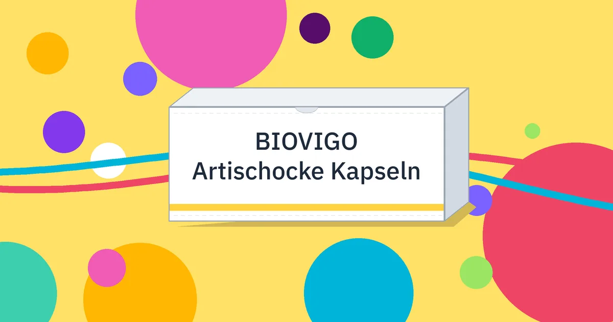 Symbolbild: Packung mit der Aufschrift BIOVIGO Artischocke Kapseln (PZN 18823191) – Verfügbarkeit und Bezug in Apotheken in Frankfurt am Main