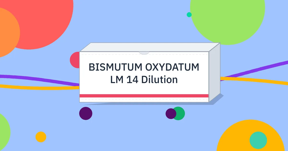 Symbolbild: Packung mit der Aufschrift BISMUTUM OXYDATUM LM 14 Dilution (PZN 13387880) – Verfügbarkeit und Bezug in Apotheken in Frankfurt am Main