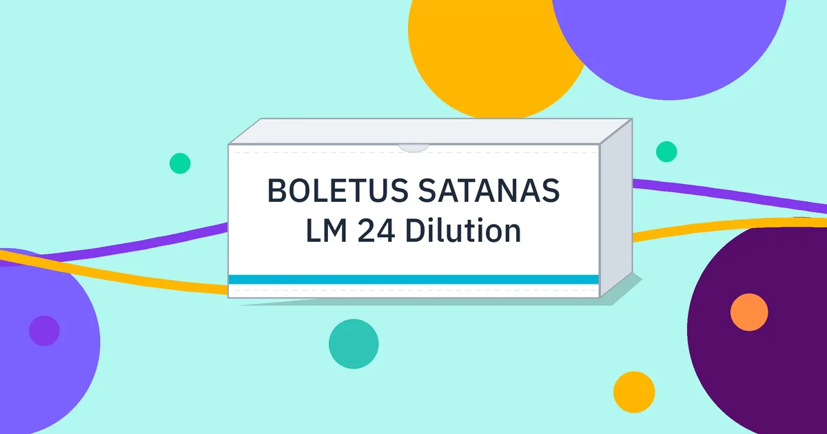 Symbolbild: Packung mit der Aufschrift BOLETUS SATANAS LM 24 Dilution (PZN 13392421) – Verfügbarkeit und Bezug in Apotheken in Frankfurt am Main