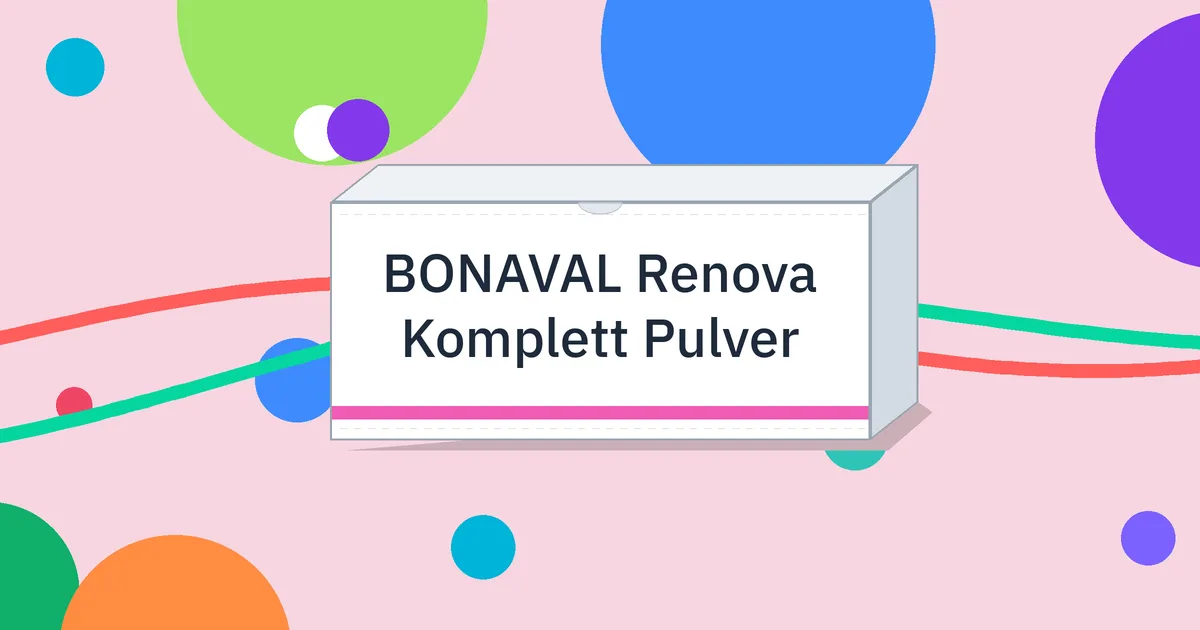 Symbolbild: Packung mit der Aufschrift BONAVAL Renova Komplett Pulver (PZN 19095279) – Verfügbarkeit und Bezug in Apotheken in Frankfurt am Main