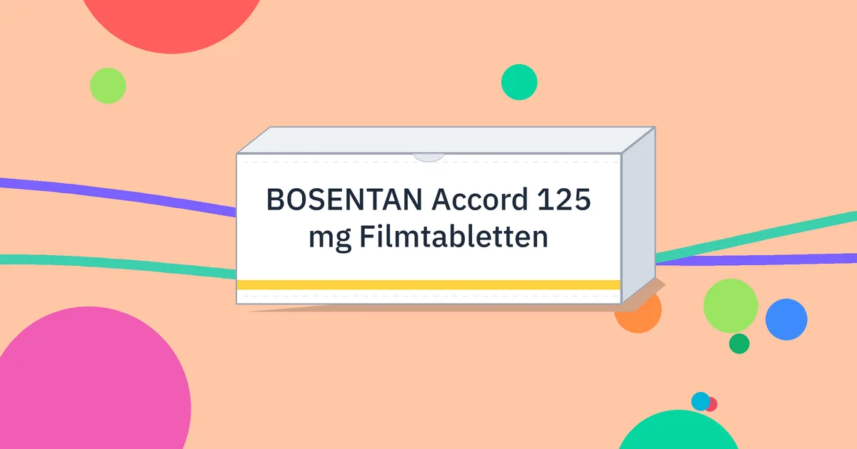 Symbolbild: Packung mit der Aufschrift BOSENTAN Accord 125 mg Filmtabletten (PZN 18042772) – Verfügbarkeit und Bezug in Apotheken in Frankfurt am Main