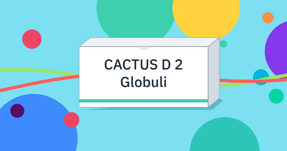 Symbolbild: Packung mit der Aufschrift CACTUS D 2 Globuli (PZN 02637931) – Verfügbarkeit und Bezug in Apotheken in Frankfurt am Main