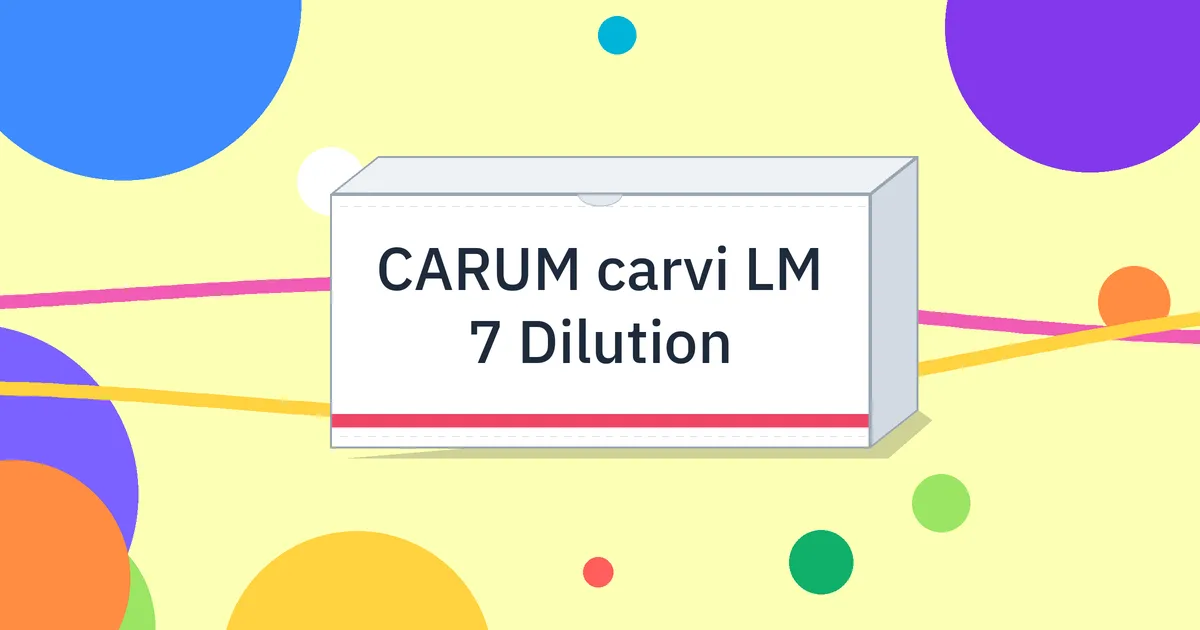 Symbolbild: Packung mit der Aufschrift CARUM carvi LM 7 Dilution (PZN 12811123) – Verfügbarkeit und Bezug in Apotheken in Frankfurt am Main