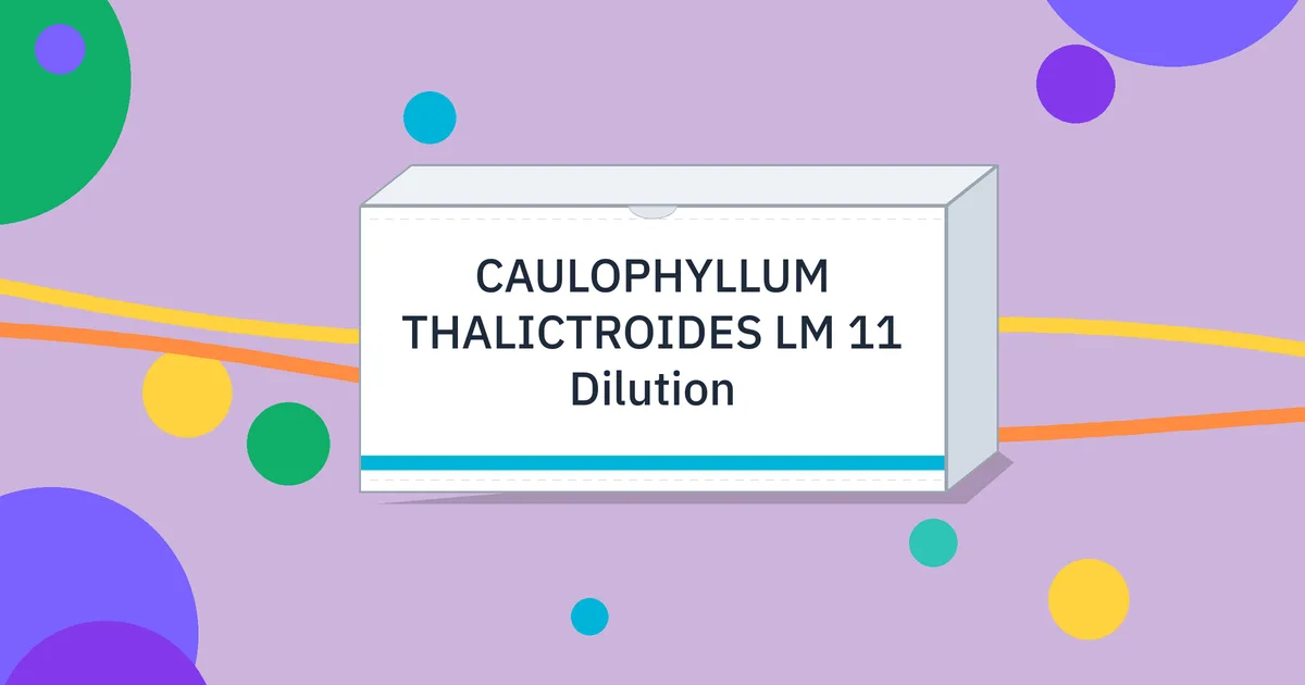 Symbolbild: Packung mit der Aufschrift CAULOPHYLLUM THALICTROIDES LM 11 Dilution (PZN 13434740) – Verfügbarkeit und Bezug in Apotheken in Frankfurt am Main