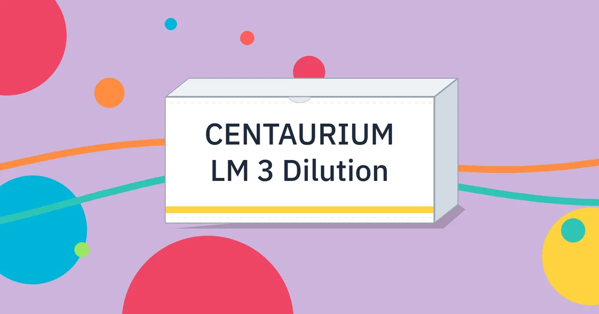 Symbolbild: Packung mit der Aufschrift CENTAURIUM LM 3 Dilution (PZN 13436035) – Verfügbarkeit und Bezug in Apotheken in Frankfurt am Main